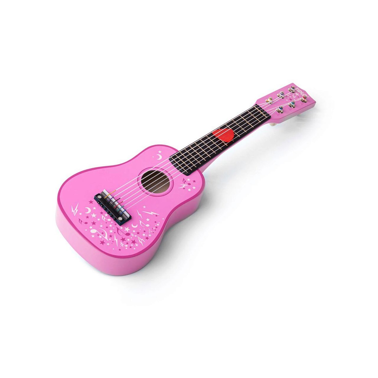 Chitara din lemn pentru copii - Roz - Artool.ro