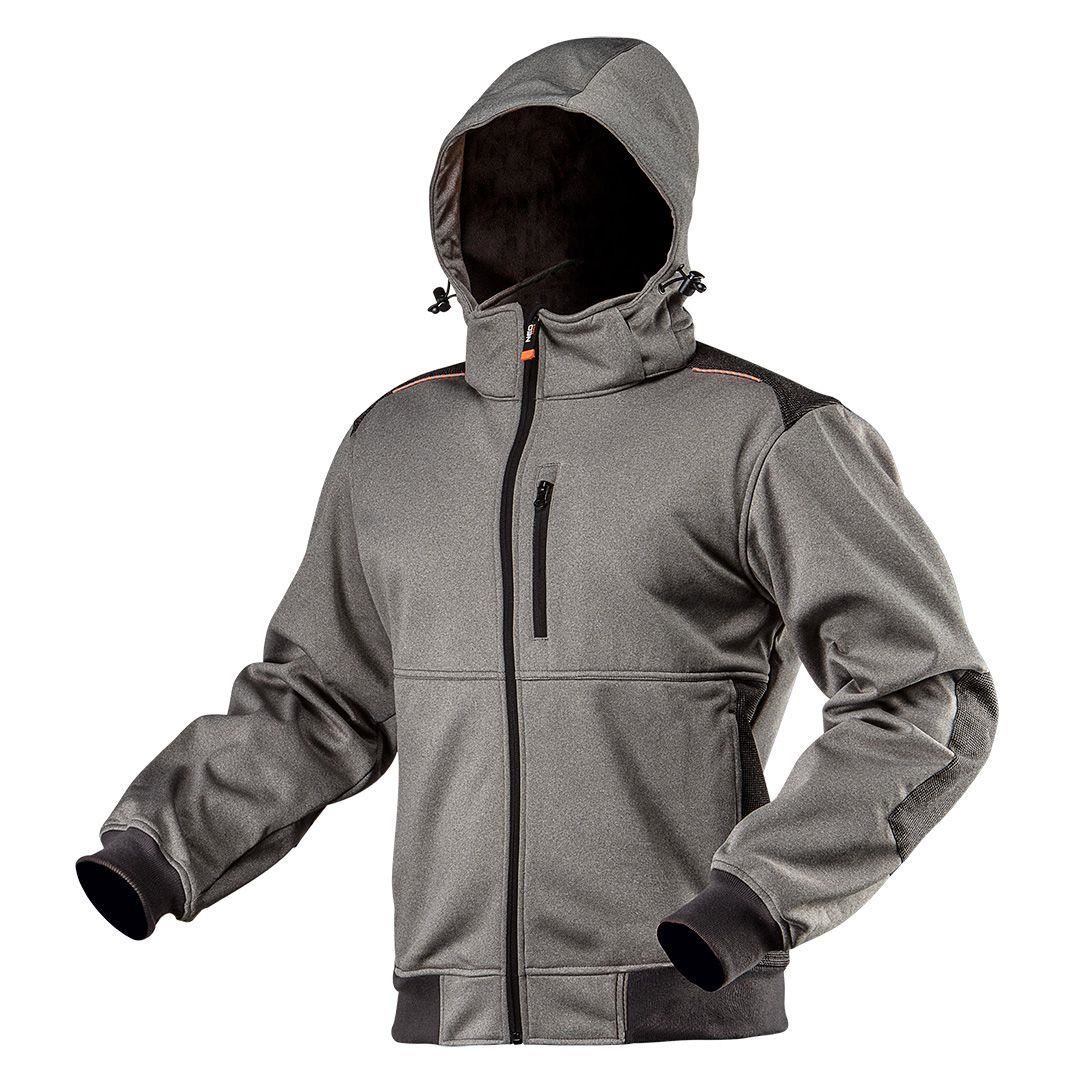 Geaca de lucru softshell cu gluga detasabila, model Outdoor, marimea XL/56, NEO - Artool.ro