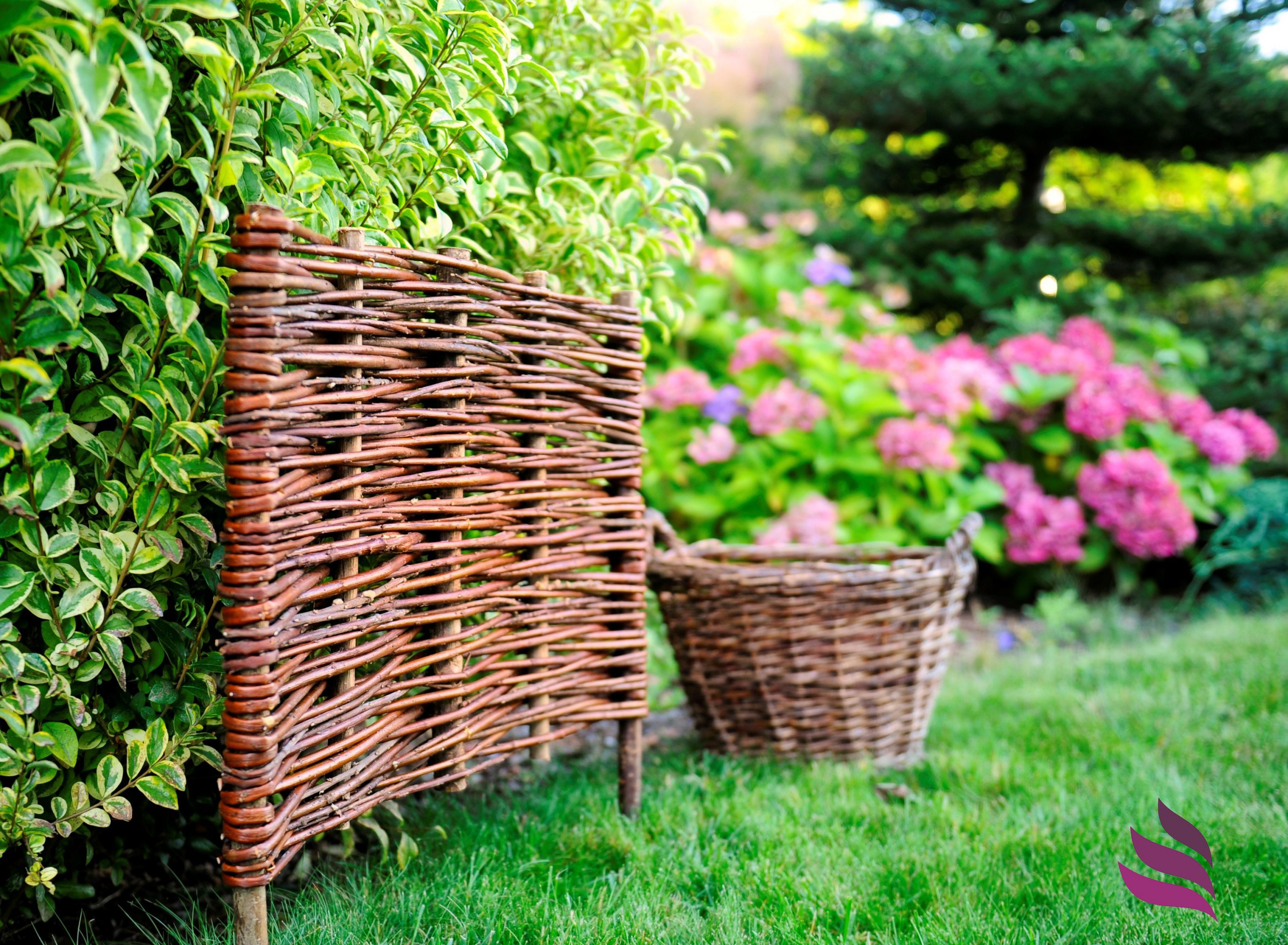 Gard de gradina decorativ din salcie, 60x60 cm - Artool.ro