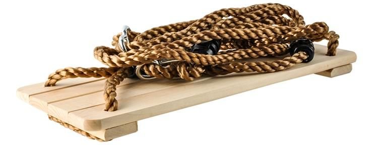 Leagan pentru copii, lemn, max 45 kg, 40x16x100/170 cm - Artool.ro