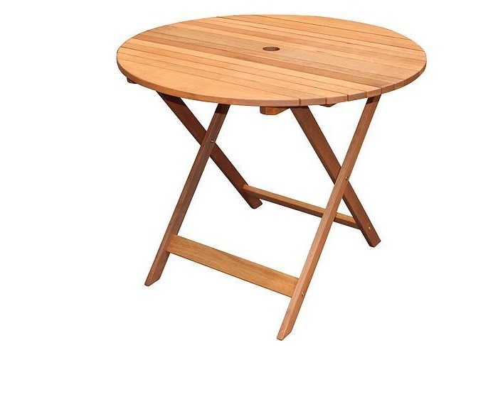 Masa gradina/terasa, rotunda, lemn, 90x90x72 cm, Leq Svendborg - Artool.ro