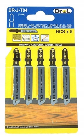 Set 5 panze pentru pendular cu taiere fina, 76 mm, Drel - eMAG.ro