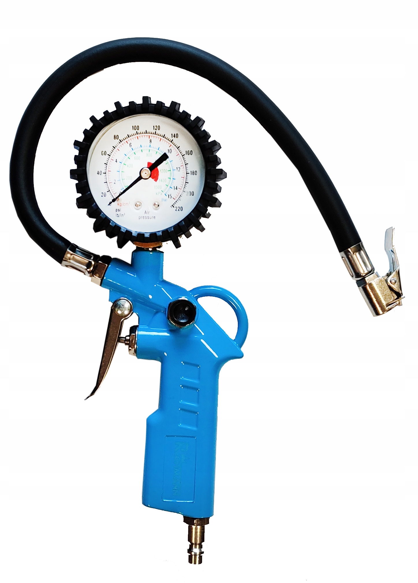 Pistol presiune roti, cu manometru, 1/4", 15 bar, Richmann - Artool.ro