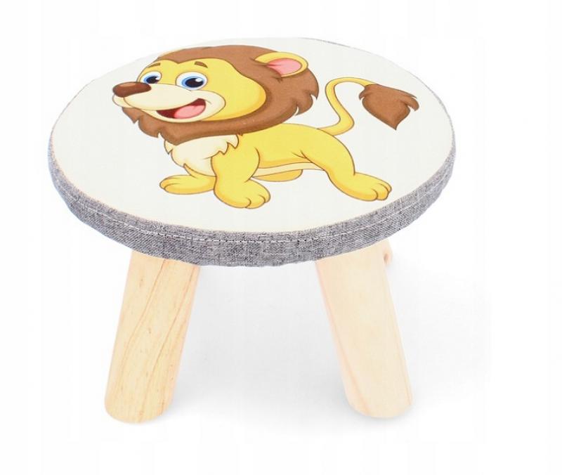 Scaun taburet pentru copii, model leu, 28x18 cm - Artool.ro