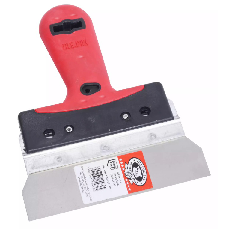 Spaclu inox fatade, Olejnik, Popular, maner soft, 170 mm, Rosu - Artool.ro