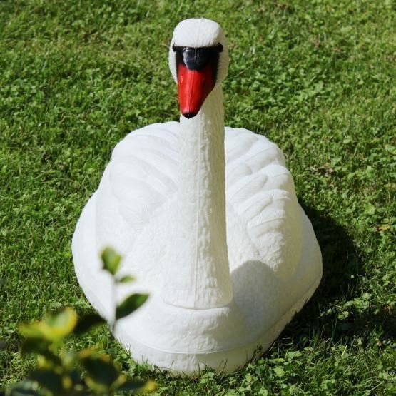 Decoratiune gradina/apa, plutitoare, plastic, lebada, 80x34x41 cm ...