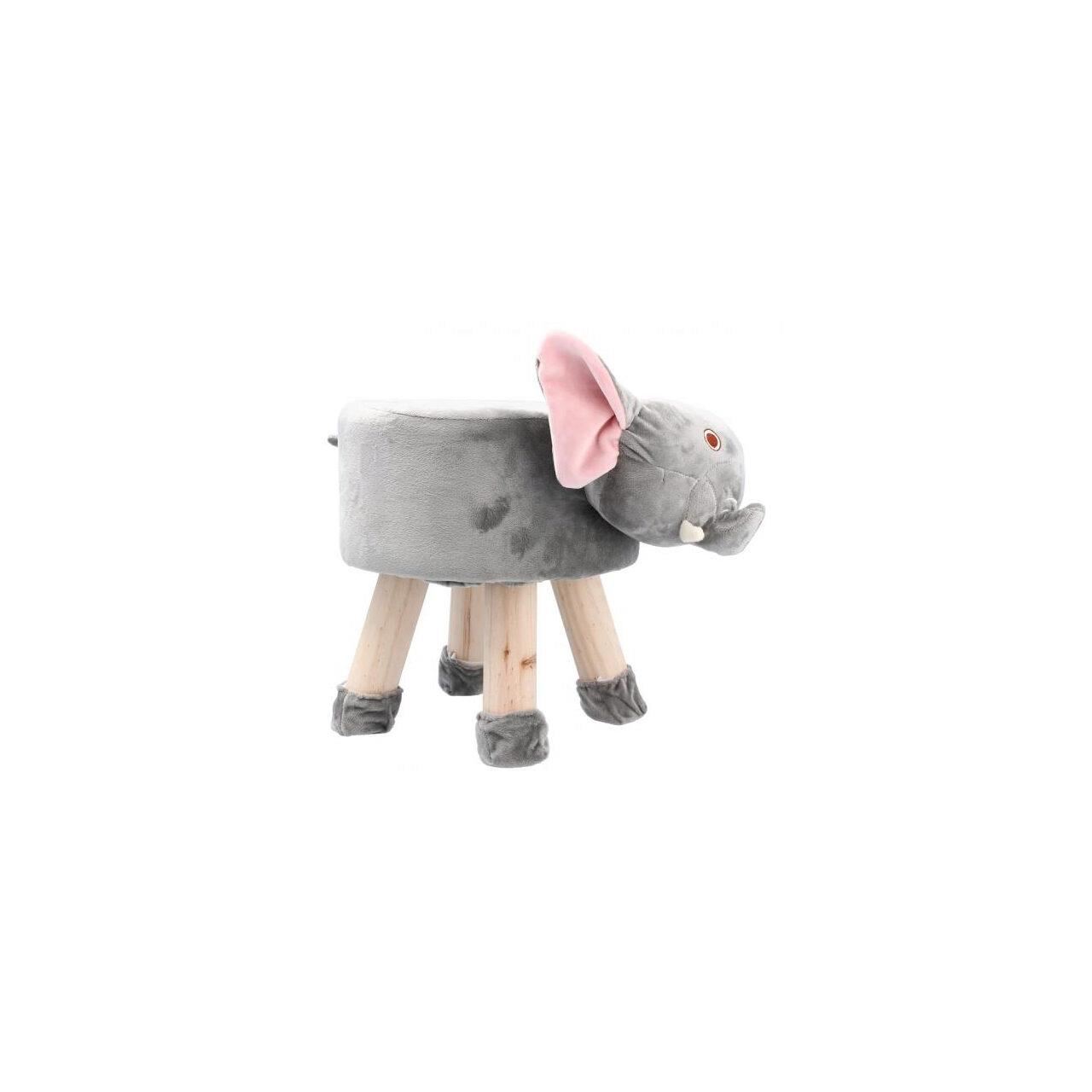 Scaun taburet pentru copii, model elefant 28x30 cm - Artool.ro