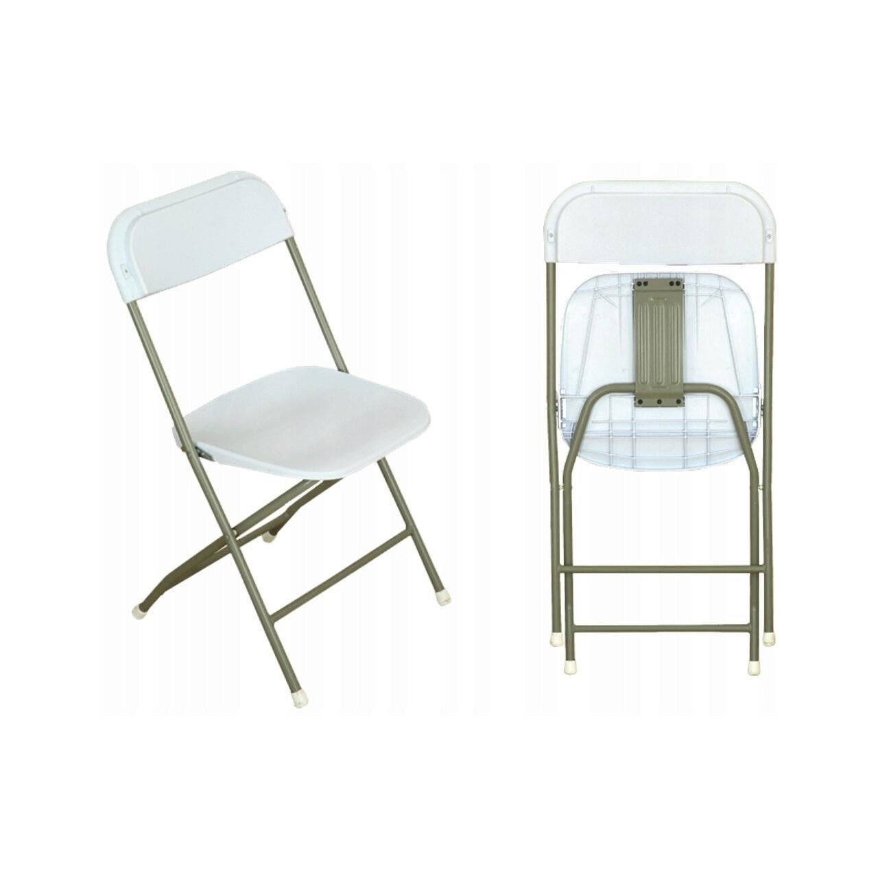 Scaun pliabil gradina, camping, pescuit, alb, 47x45x82 cm - Artool.ro