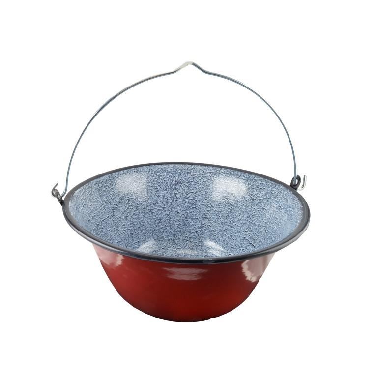 Ceaun emailat cu maner, rosu, 22 L, Perfect Home - Artool.ro