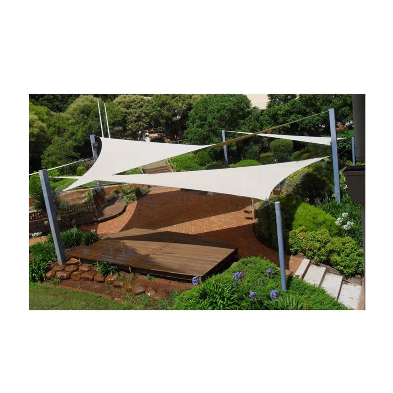 Copertina parasolar, triunghiulara, crem, 3.6x3.6x3.6 m, Strend Pro ...