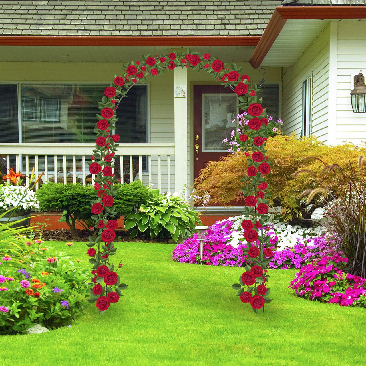 Arcada metalica, pergola, pentru gradina, 190x38x100x1.9 cm - Artool.ro