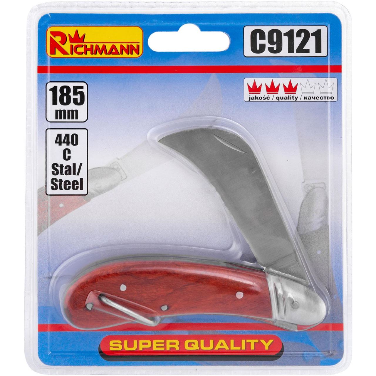 Cutit pentru altoit, varf curbat, tip Cosor, pliabil, lama 7 cm ...