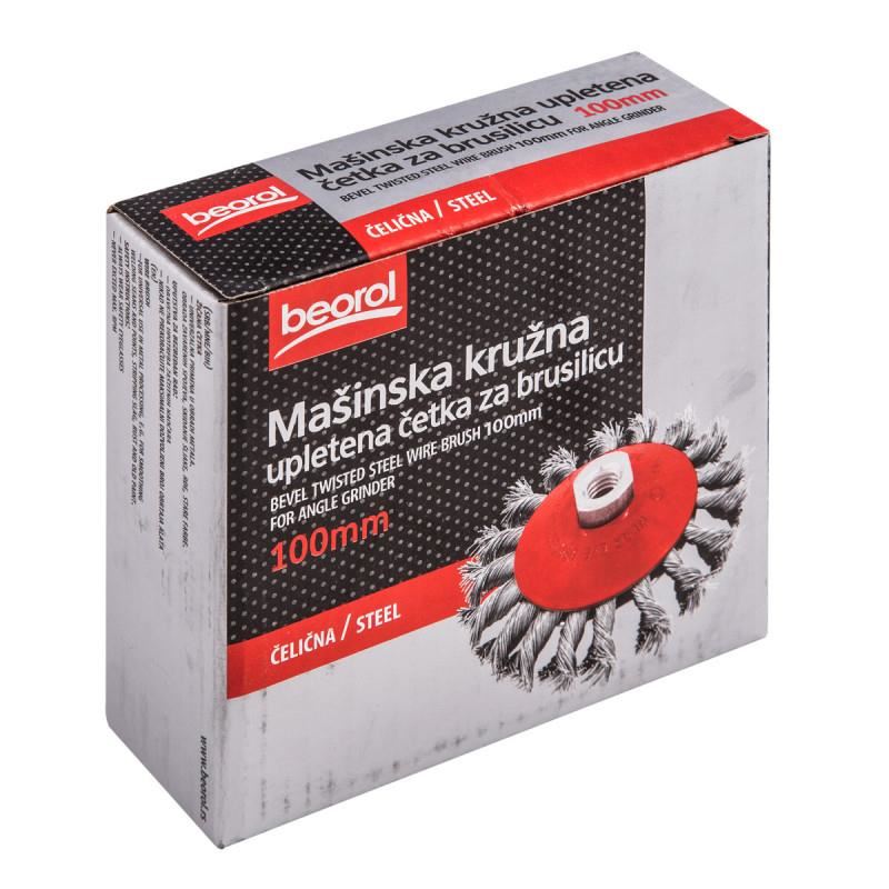 Perie sarma, circulara, cu toroane, M14, 100 mm, Beorol - Artool.ro