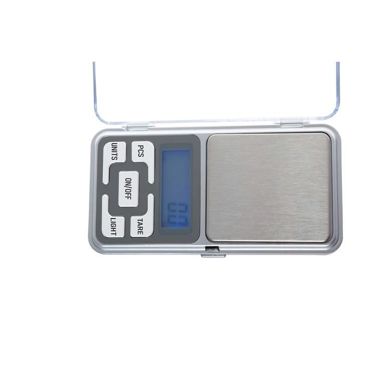 Cantar mini de buzunar, max 500 g, gri, display, 2xAAA, 12x6.2x2 cm ...