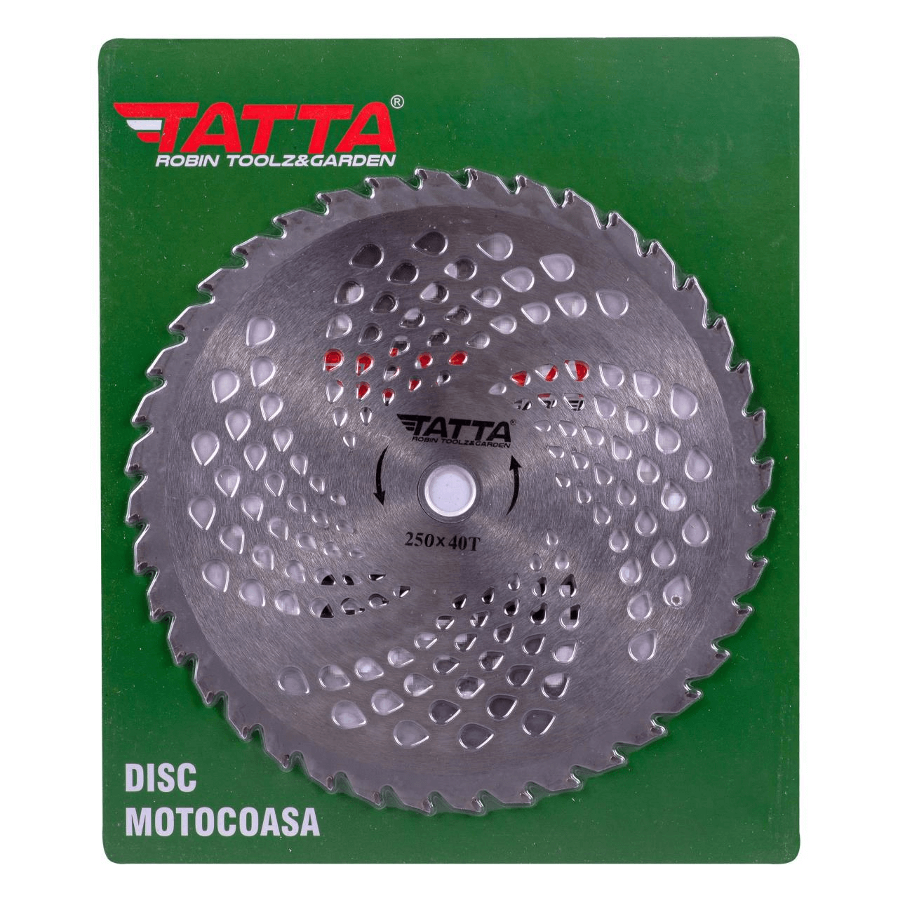 Disc circular vidia pentru motocoasa/trimmer, 250x25.4 mm, 40 dinti ...