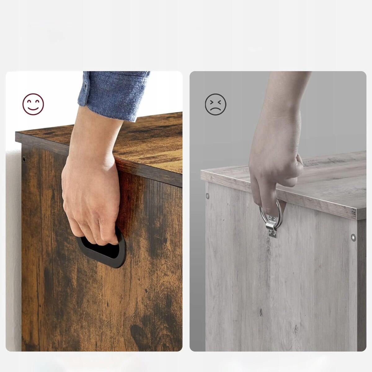 Dulap tip cufar pentru dormitor/hol, Artool, pal, maro rustic ...