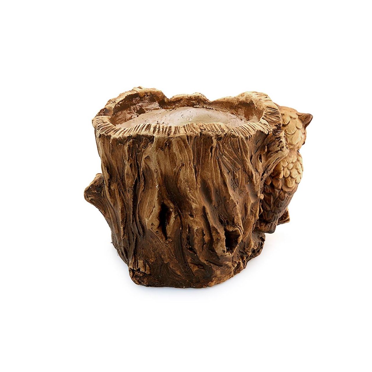 Decoratiune gradina, ceramica, bufnite in scorbura, 33x25x23 cm - Artool.ro