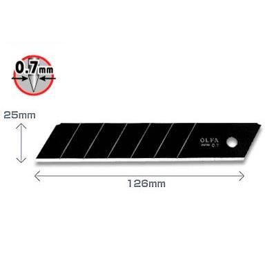 Lama rezerva cutter, negru, 25 mm, Olfa - Artool.ro