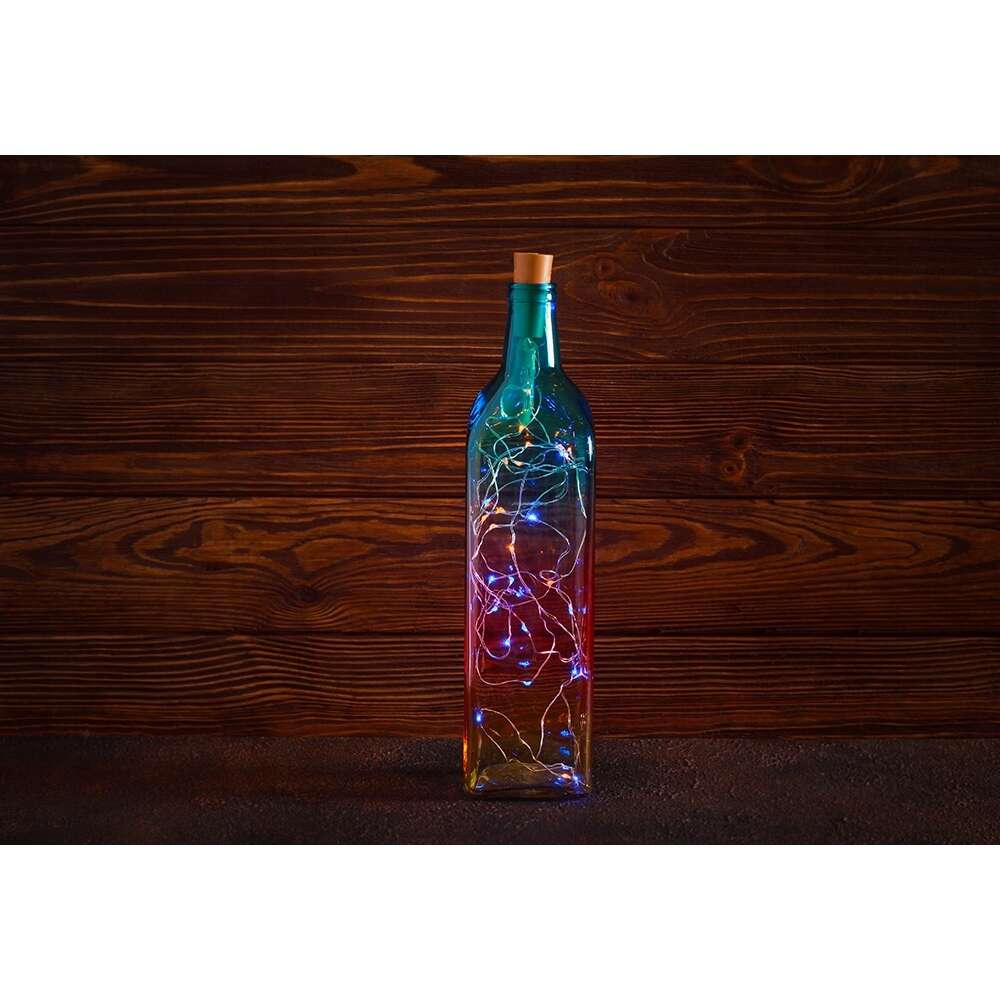 Instalatie luminoasa cu incarcare solara, multicolor, 8 moduri ...