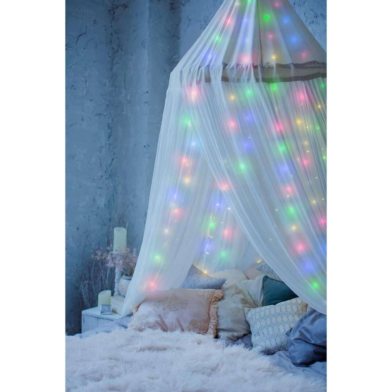 Instalatie luminoasa de Craciun, interior, 300 micro LED, 8 moduri ...