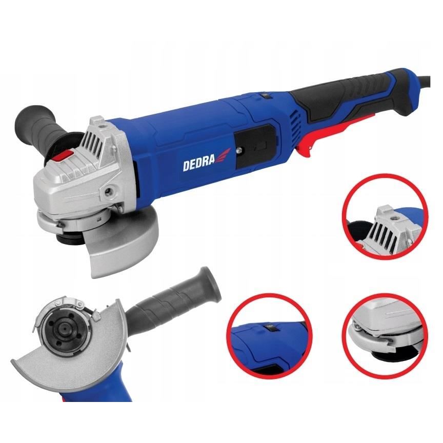 Polizor unghiular, flex, 1200 W, turatie reglabila, 125 mm, Dedra ...