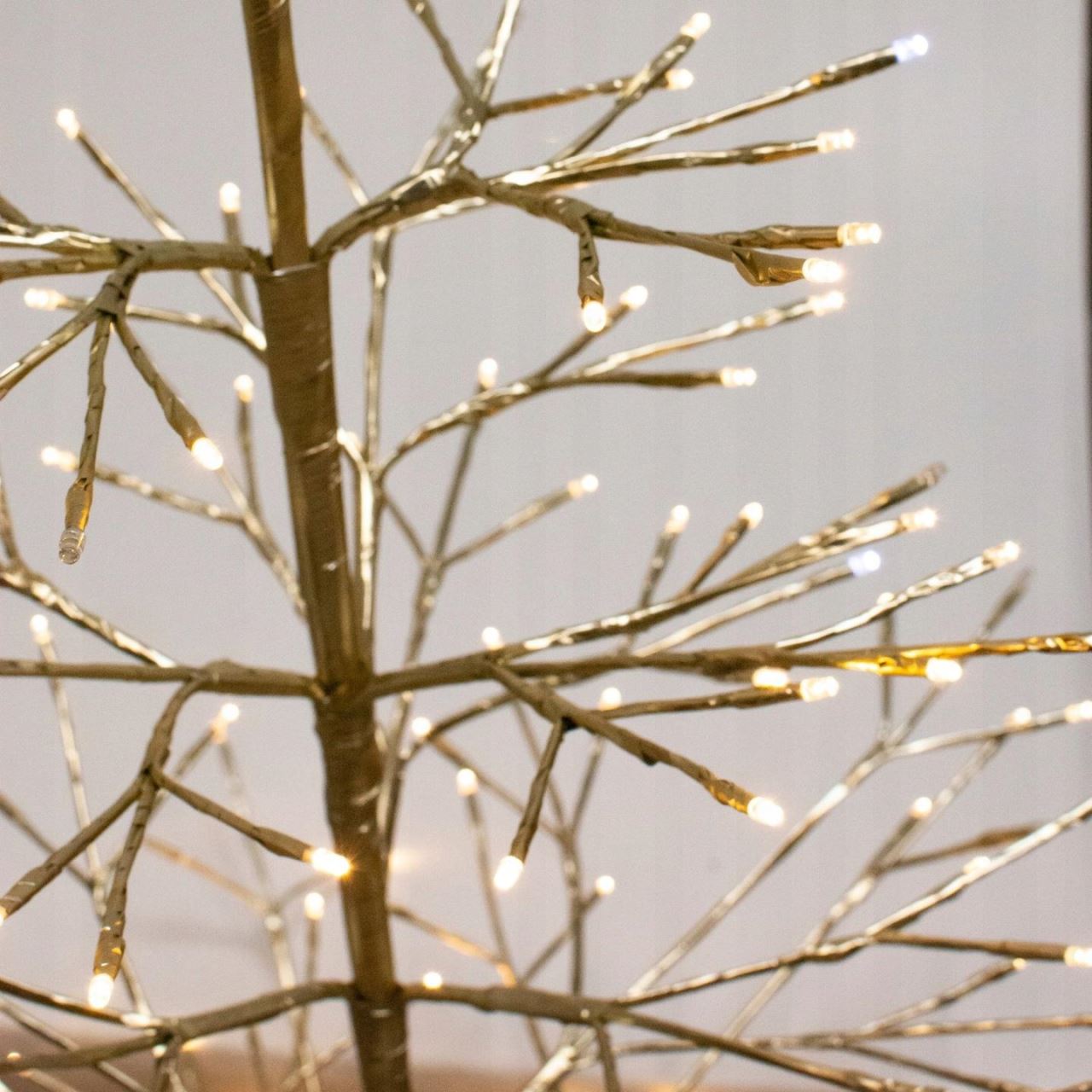 Pom decorativ cu lumini, auriu, 180 LED, IP20, 150 cm - Artool.ro