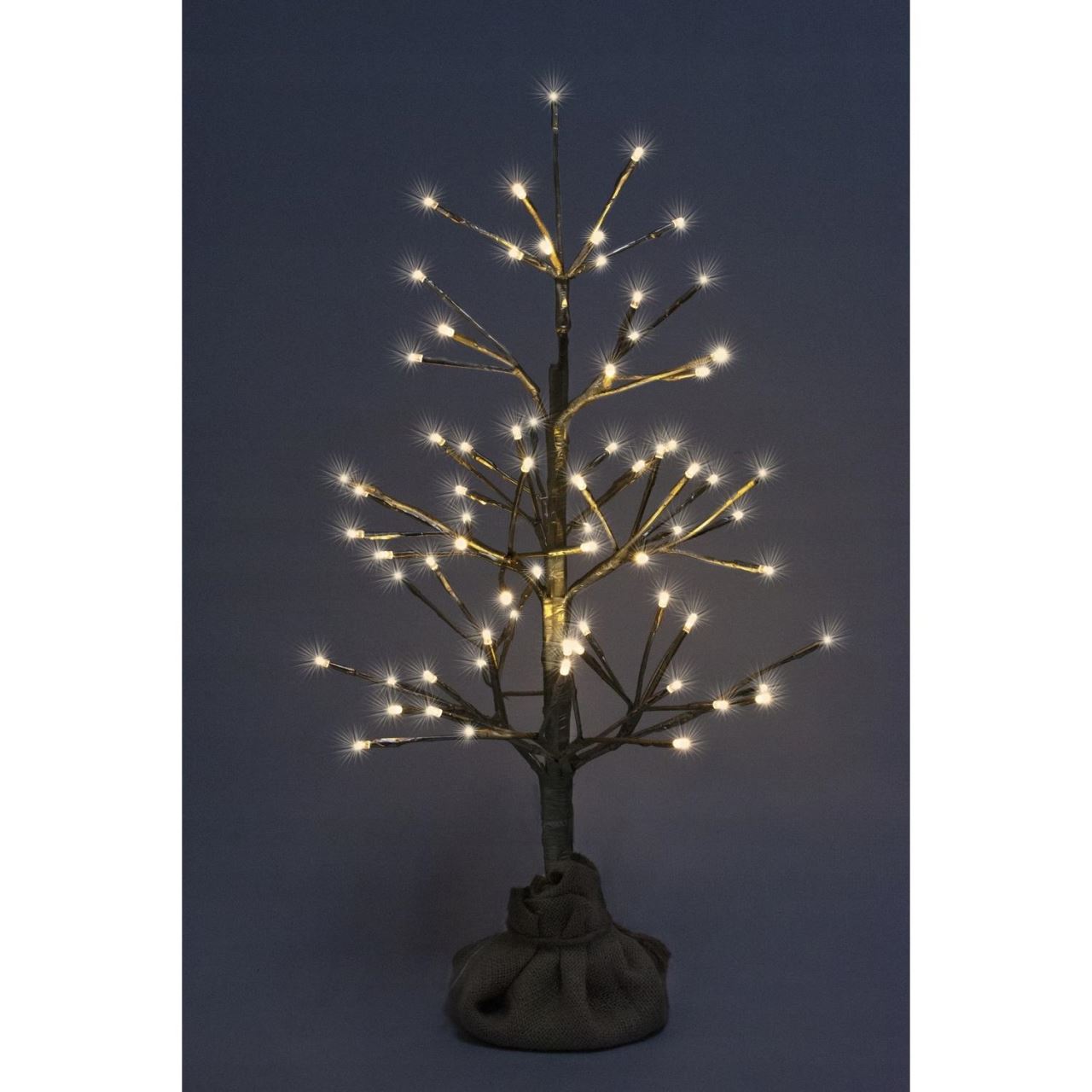Pom decorativ cu lumini, auriu, 72 LED, IP20, 60 cm - Artool.ro