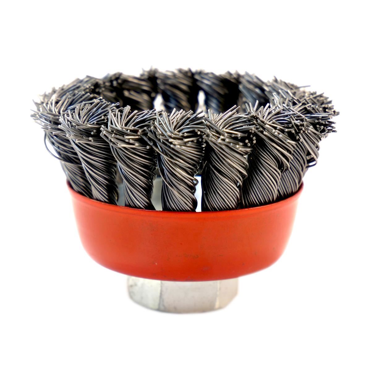 Perie sarma, tip cupa, cu toroane, M14, 100 mm - Artool.ro