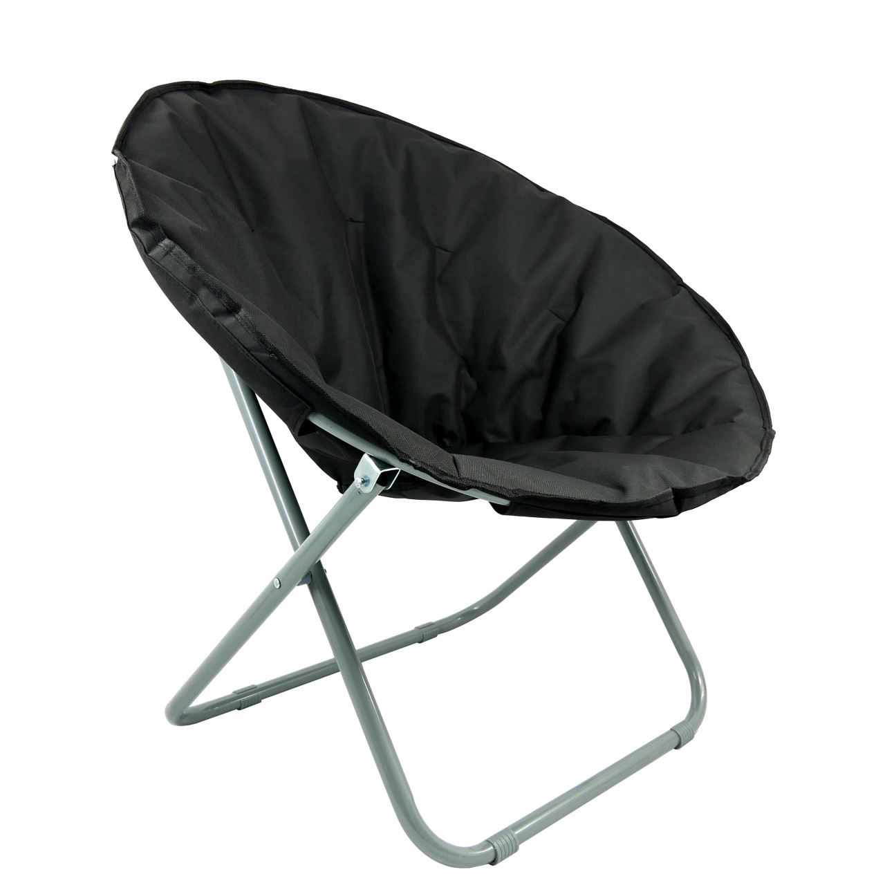 Scaun pliabil gradina, camping, pescuit, negru, max 120 kg, 80x40x75 cm ...