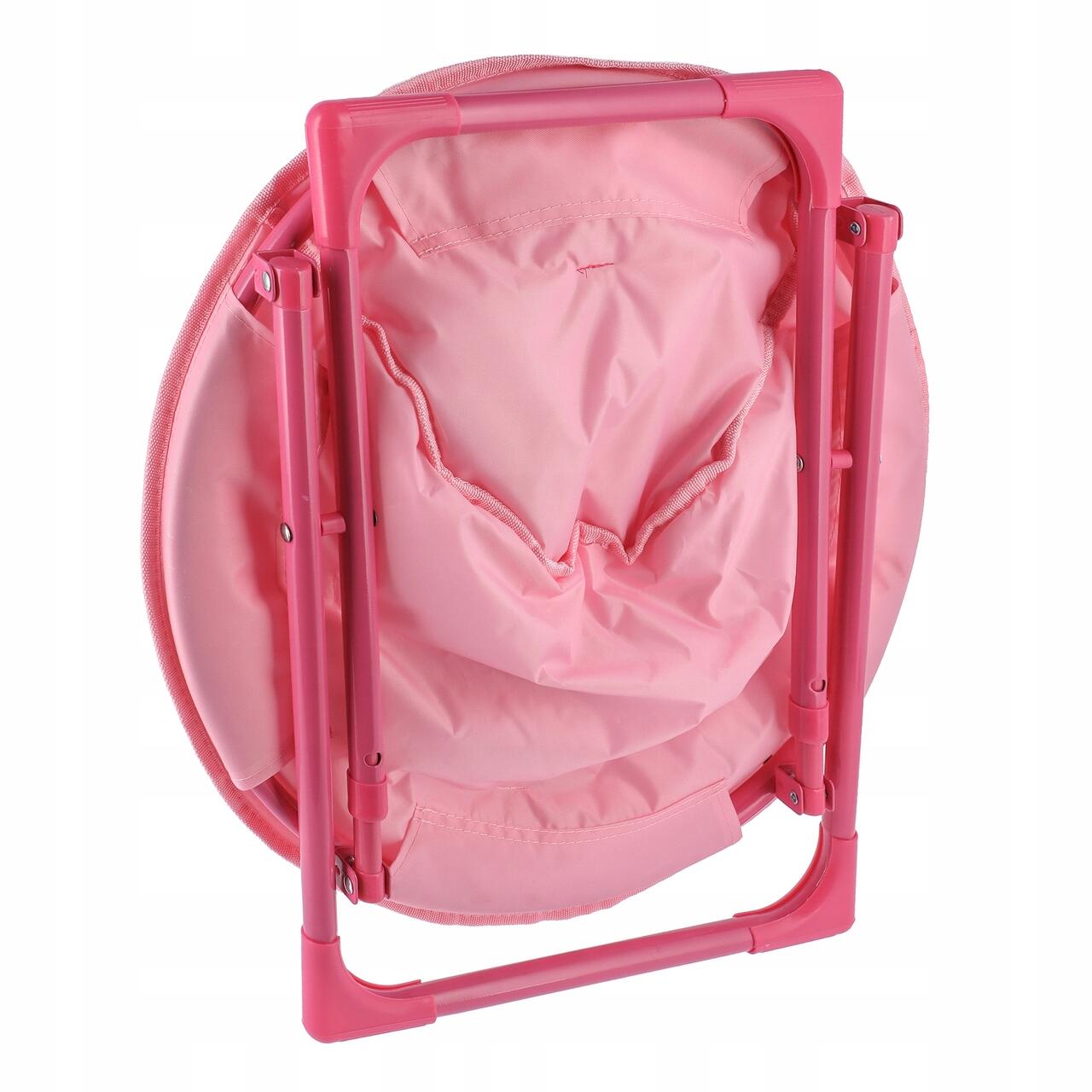 Scaun pliabil pentru camping, gradina, copii, Jumi, roz, max 35 kg ...