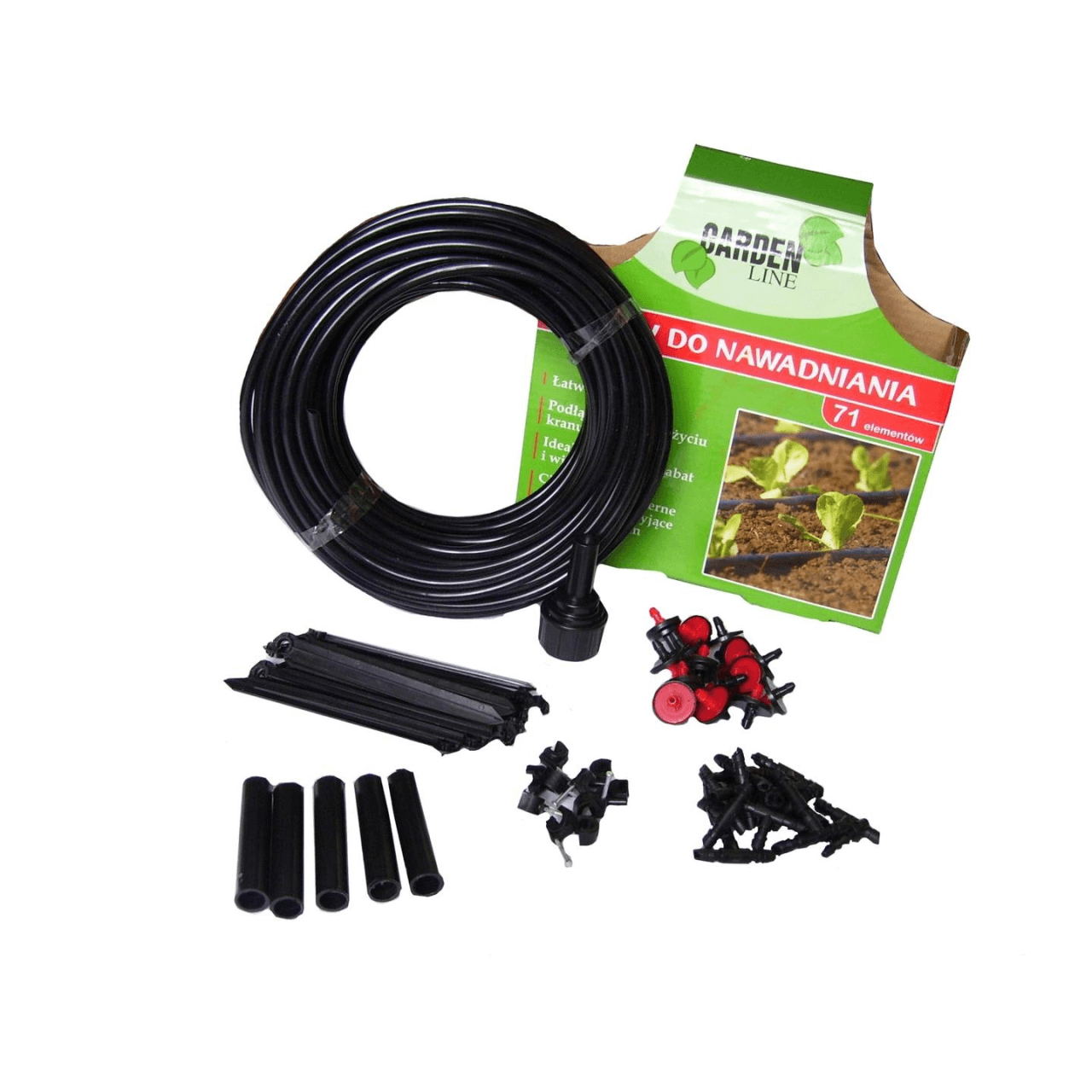 Sistem irigatii prin picurare, set 71 piese, 23 m, GardenLine - Artool.ro