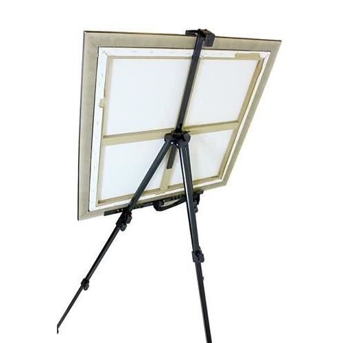 Sevalet pentru atelier, aluminiu, negru, 46.2x93/166.5 cm - Artool.ro