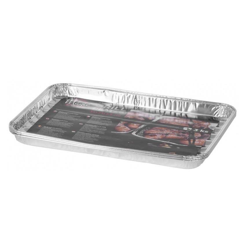 Tava aluminiu de unica folosinta, dreptunghiulara, pentru gratar ...