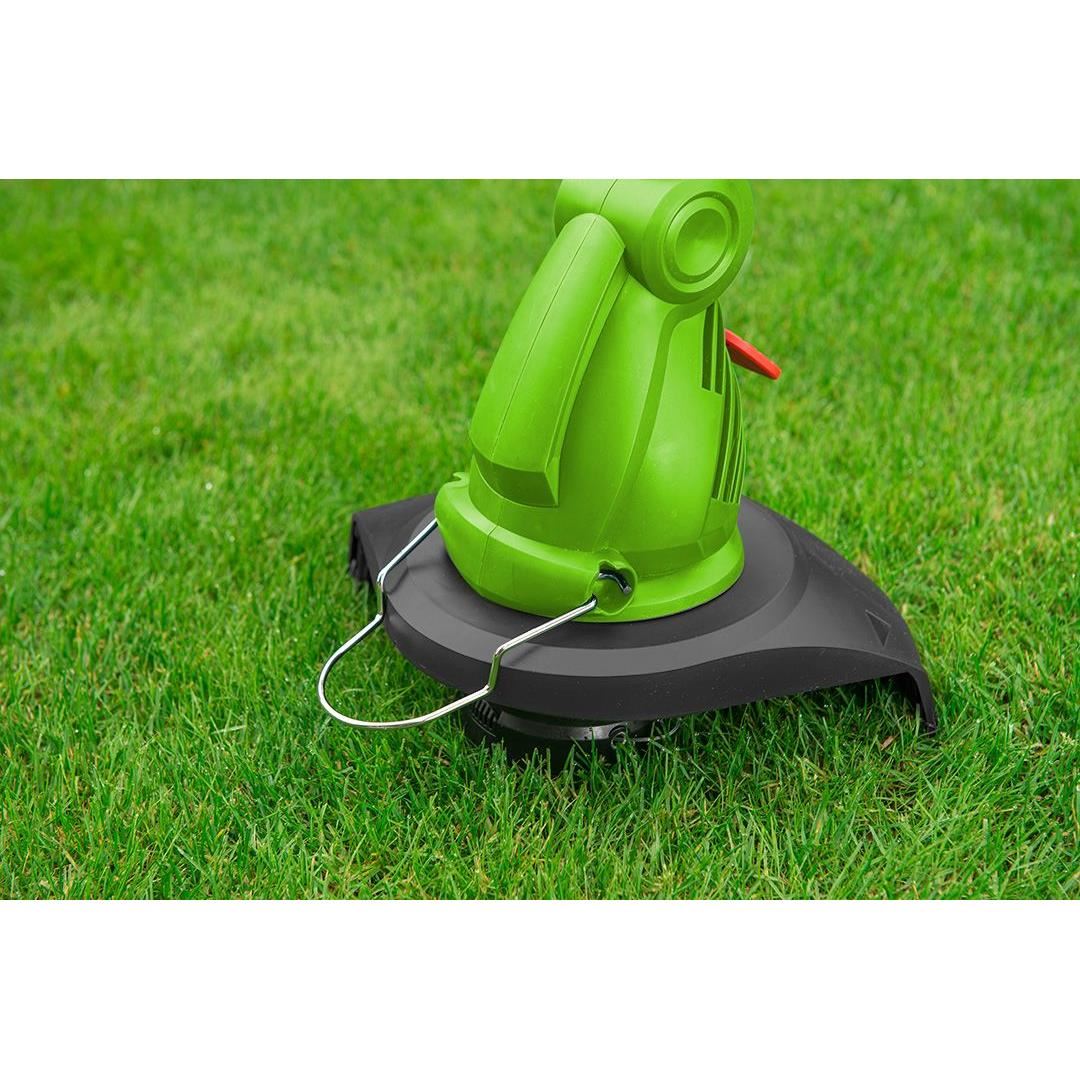 Motocoasa, trimmer, pentru tuns iarba, electric, 600 W, 30 cm, Verto ...