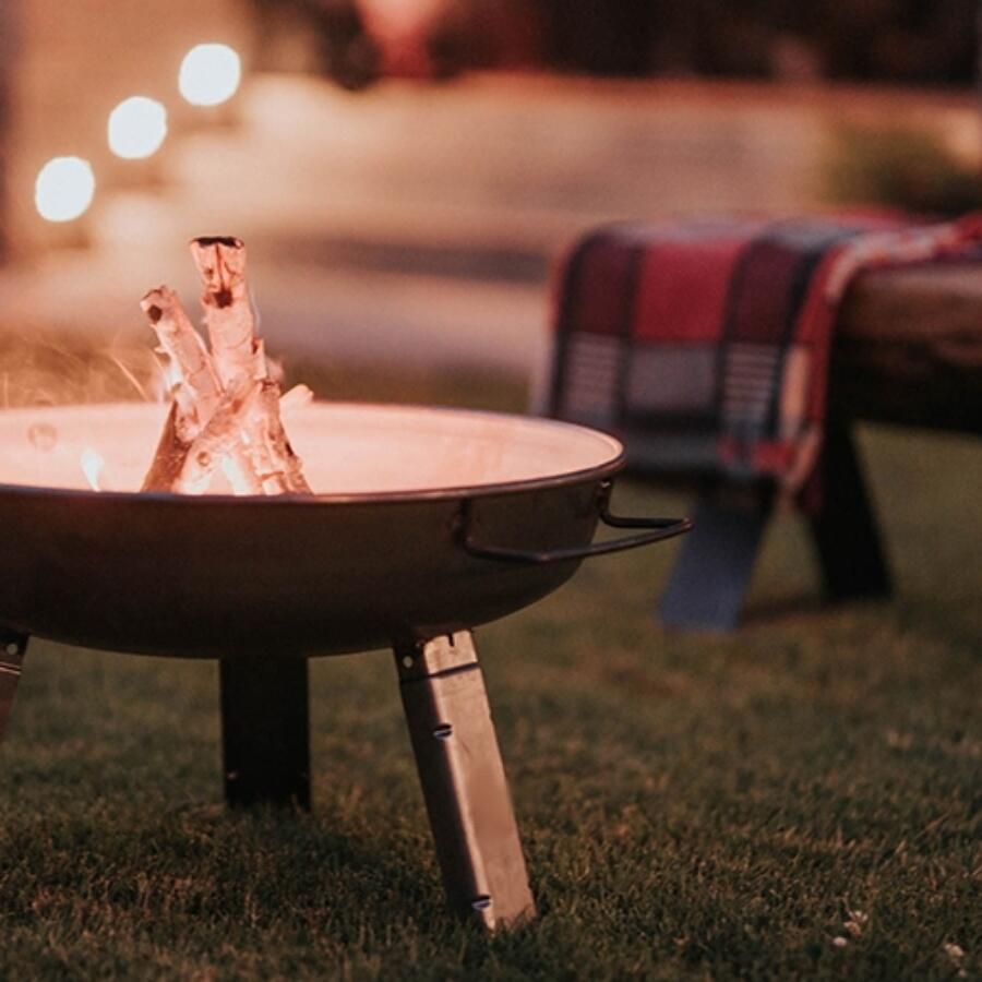 Vatra de foc, pentru gradina, otel, 55x38 cm, Perfect Home - Artool.ro