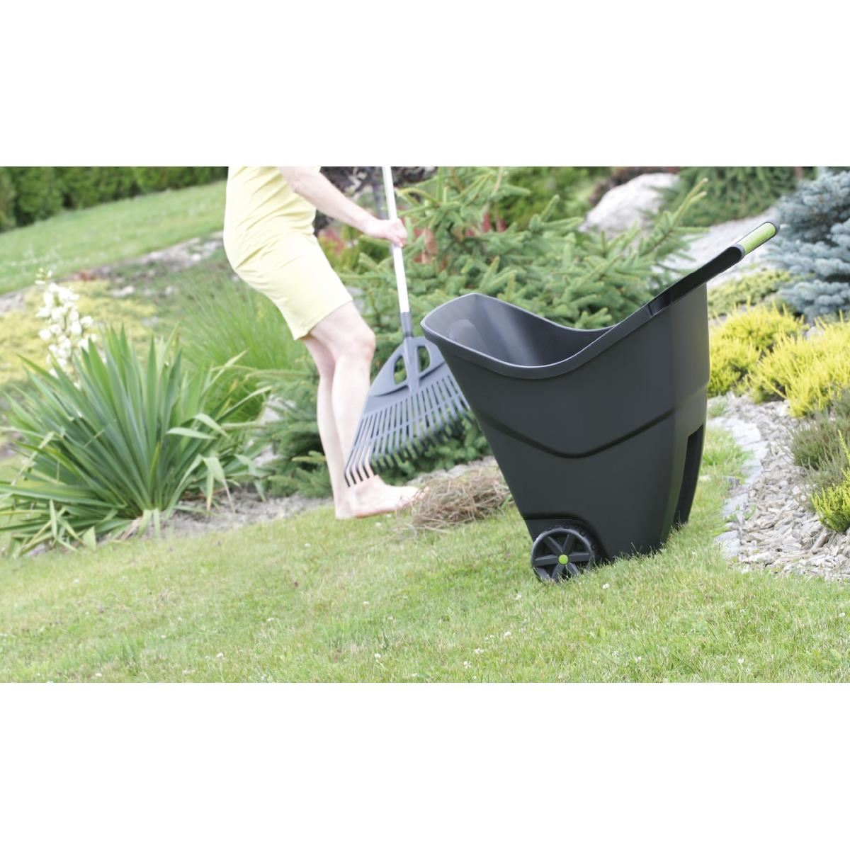 Roaba de gradina, plastic, negru, 85 L, Load & GO II - Artool.ro