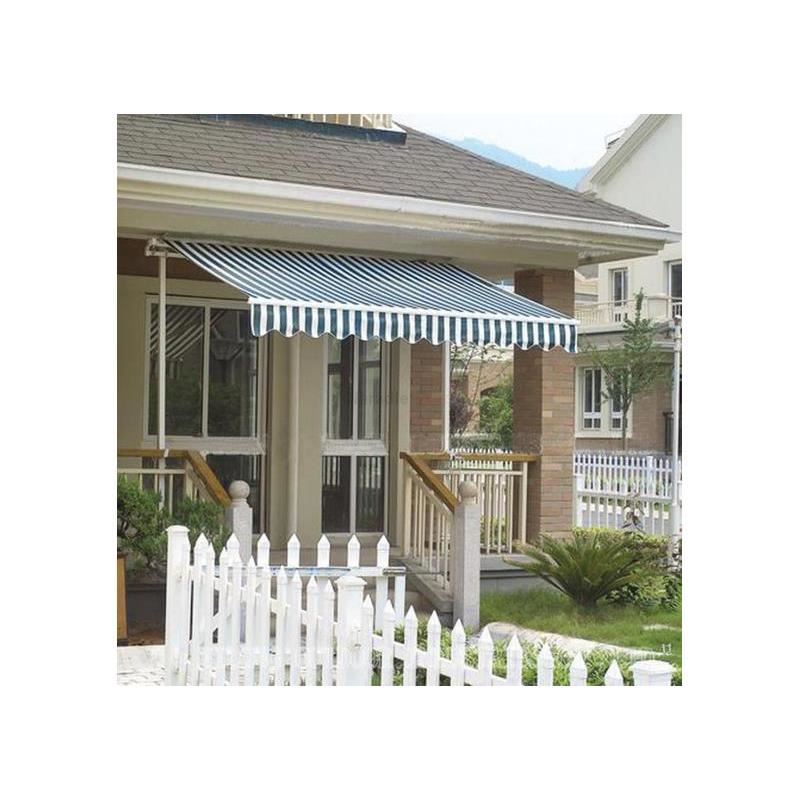 Copertina marchiza, retractabila, albastru-alb, 3x2 m, Lieselotte ...