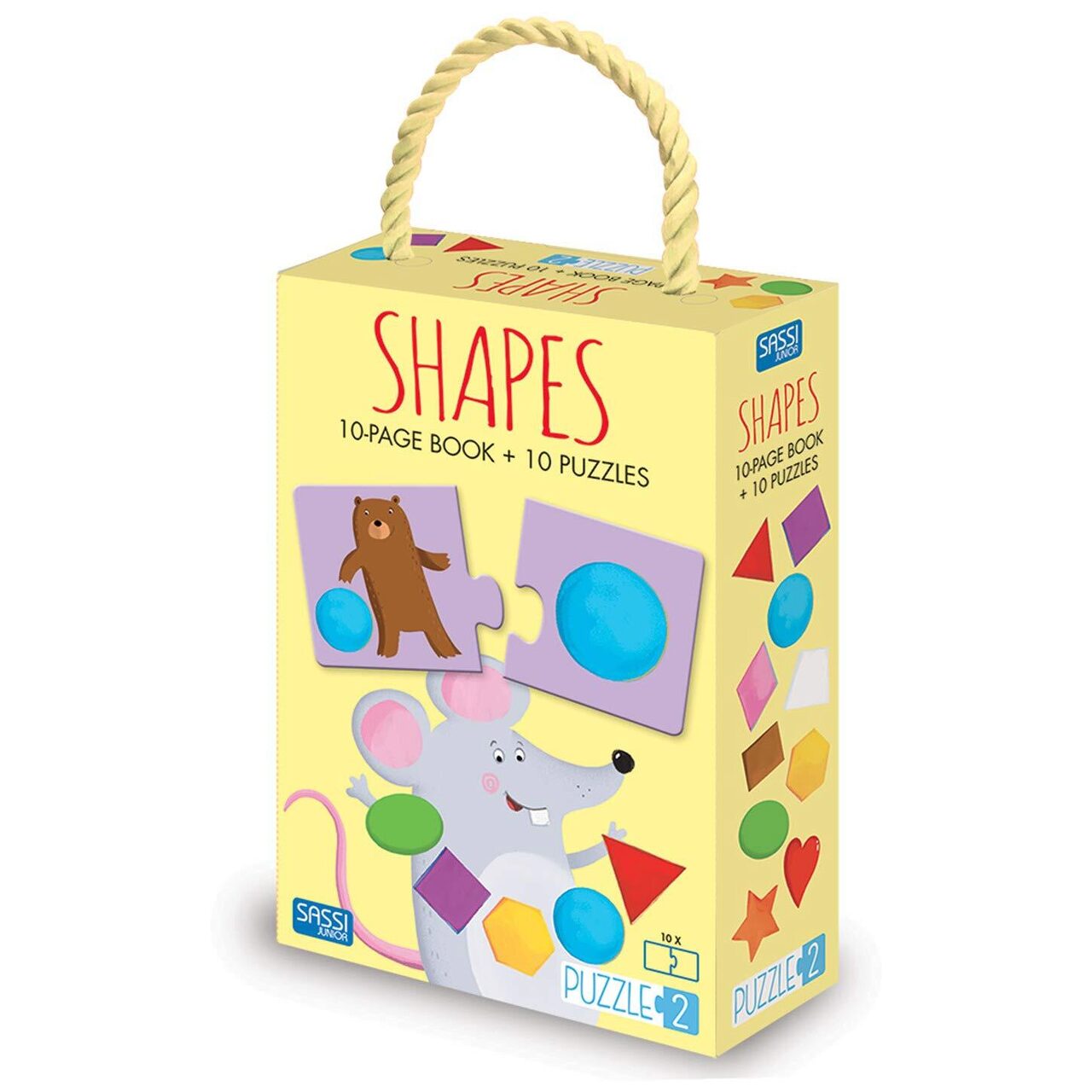 Puzzle (20 piese) cu carte - Forme - Artool.ro