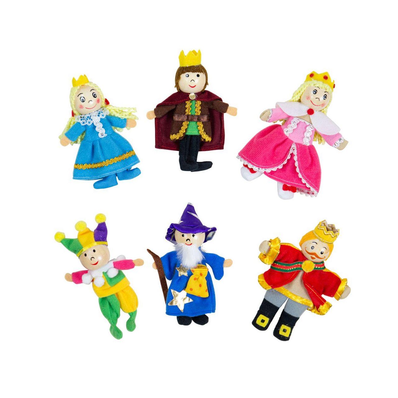 Set papusi degetar - ,,Frumoasa din padurea adormita" si ,,Regele ...