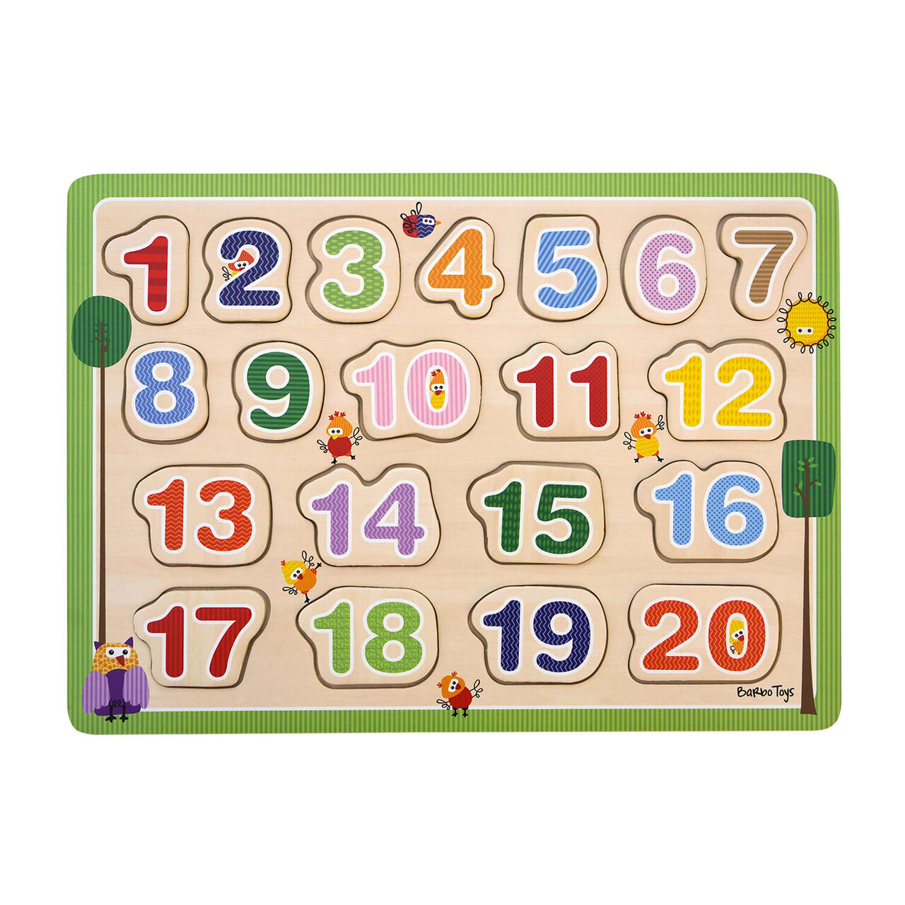 Puzzle din lemn - Numar de la 1 - 20 - Artool.ro