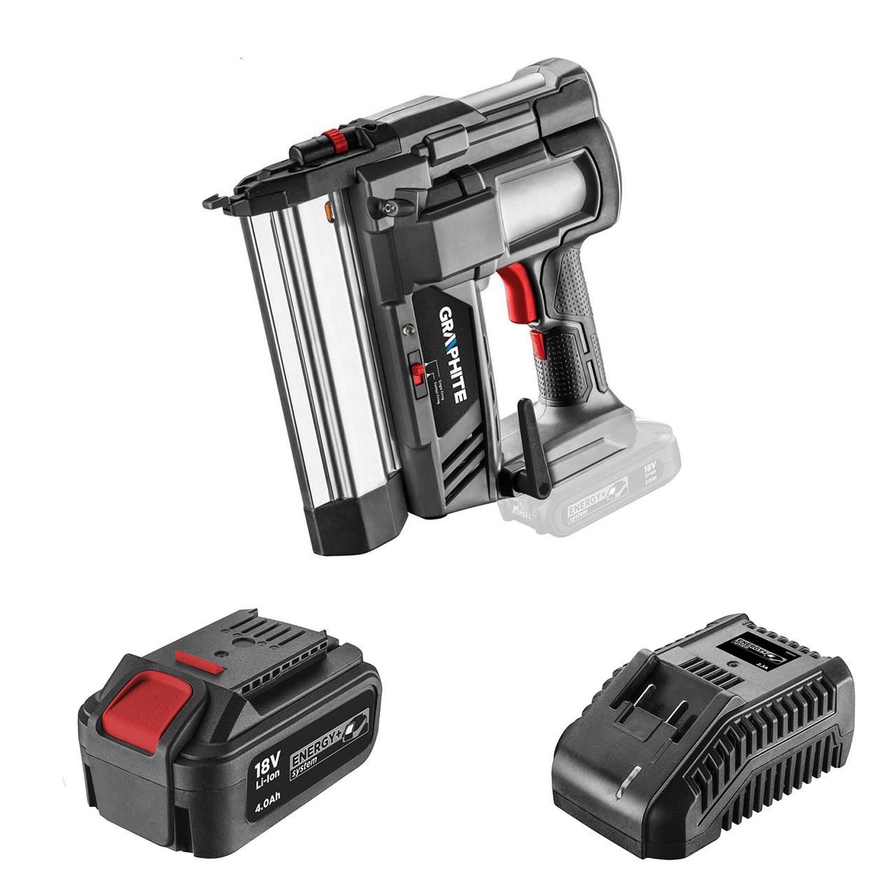 Capsator 2 in 1, cu acumulator 4 Ah, incarcator 18V Li-ion, GA18 ...