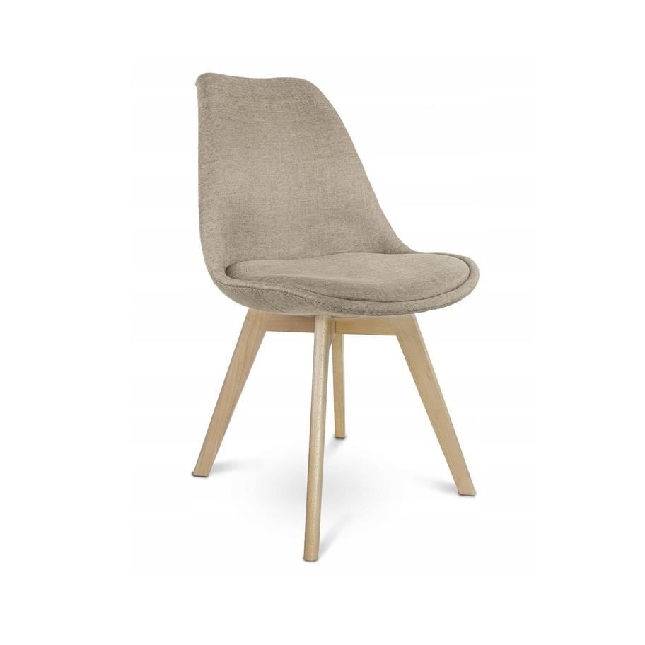 Scaun bucatarie/living, stofa, lemn, gri cald, 49x55x82 cm, Alta ...