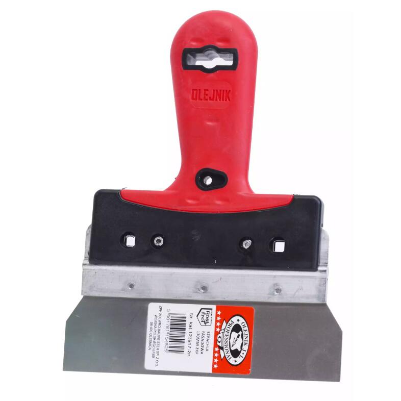 Spaclu inox fatade, Olejnik, Popular, maner soft, 170 mm, Rosu - Artool.ro