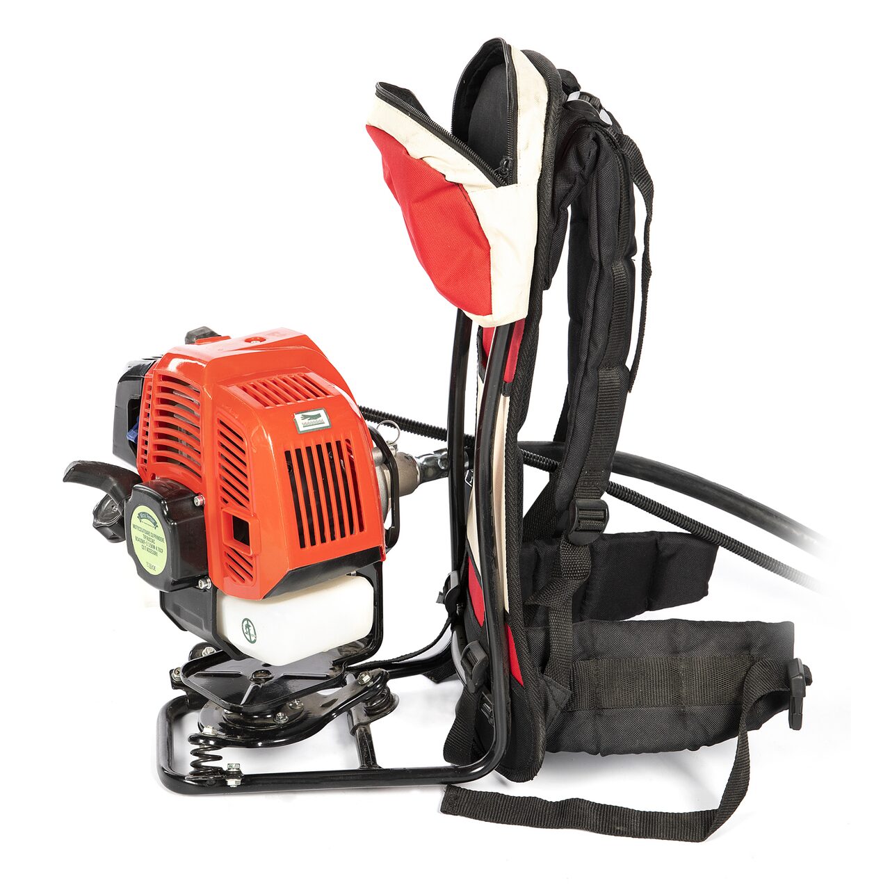 Motocoasa/trimmer pentru tuns iarba, tip rucsac, Micul Fermier, benzina ...