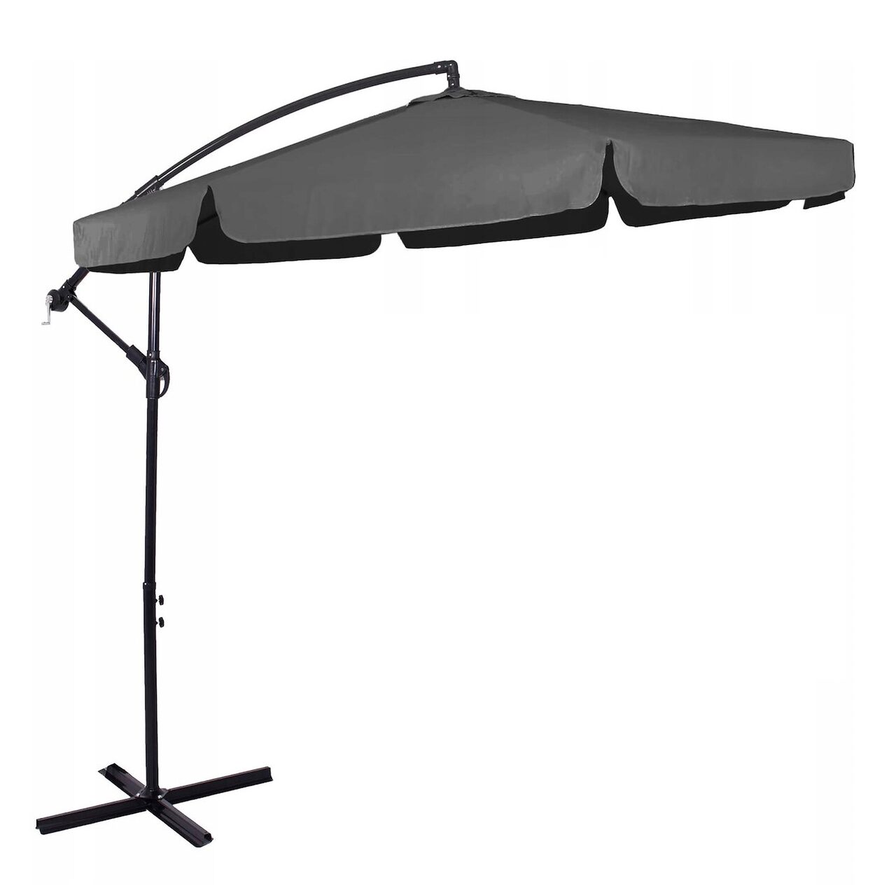 Umbrela gradina/terasa, Springos, articulatie tip banana, gri grafit ...