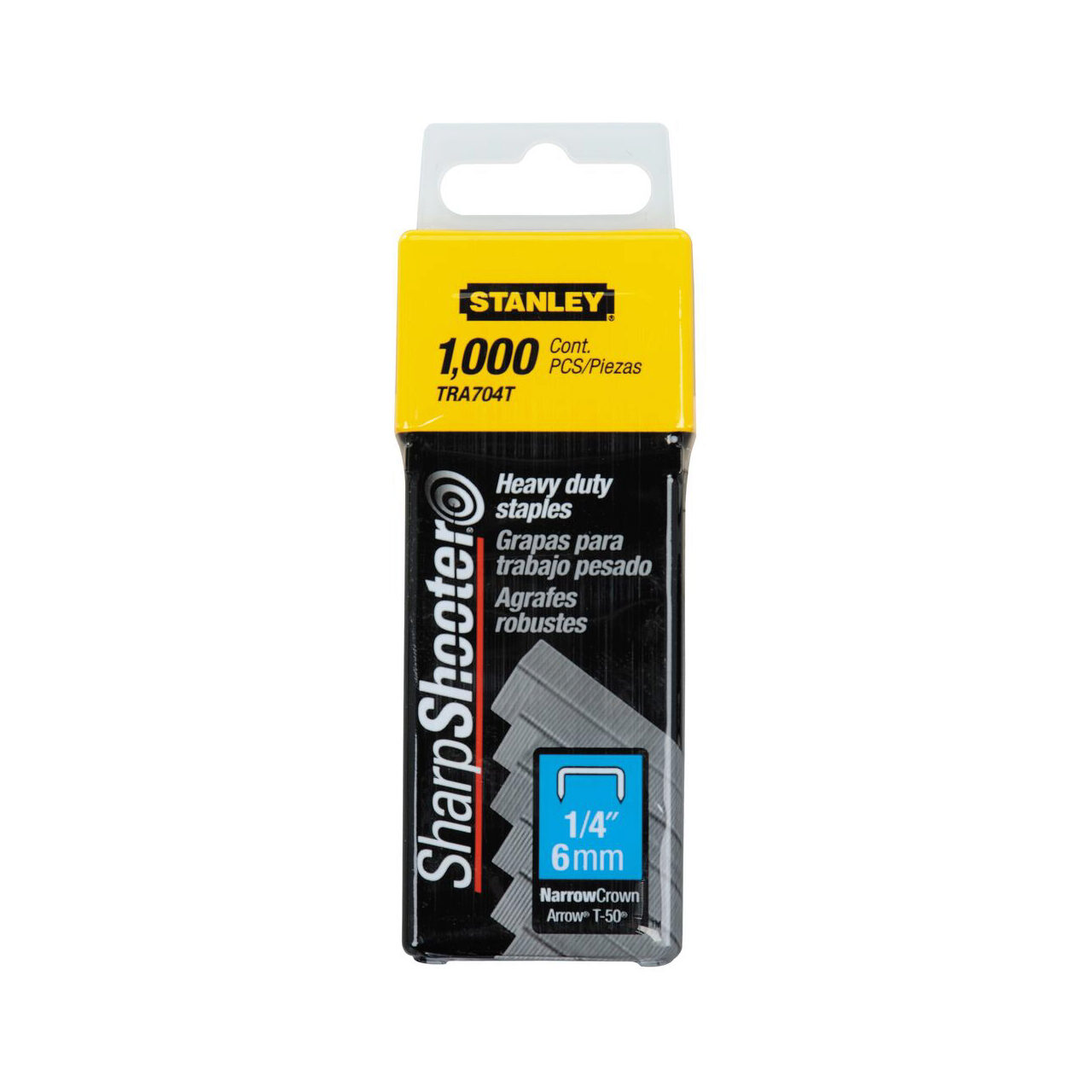 Stanley 1-TRA704T, capse 1/4 " pentru aplicatii profesionale, 6mm, 1000 ...
