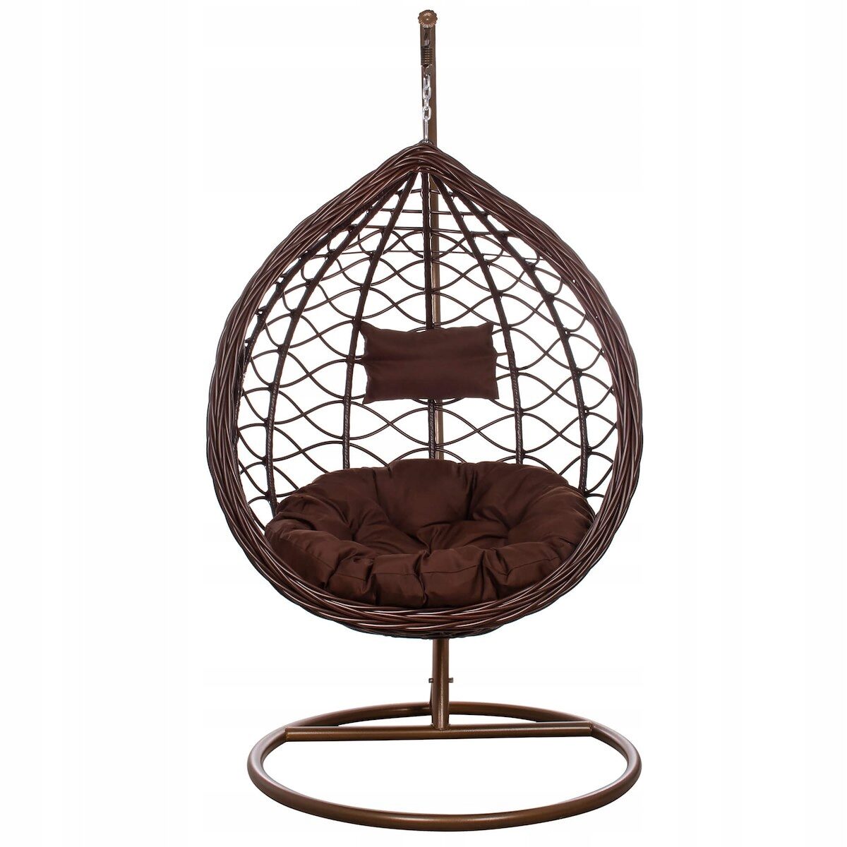 Scaun leagan suspendat, Springos, Liliana, ratan sintetic, maro, perna ...