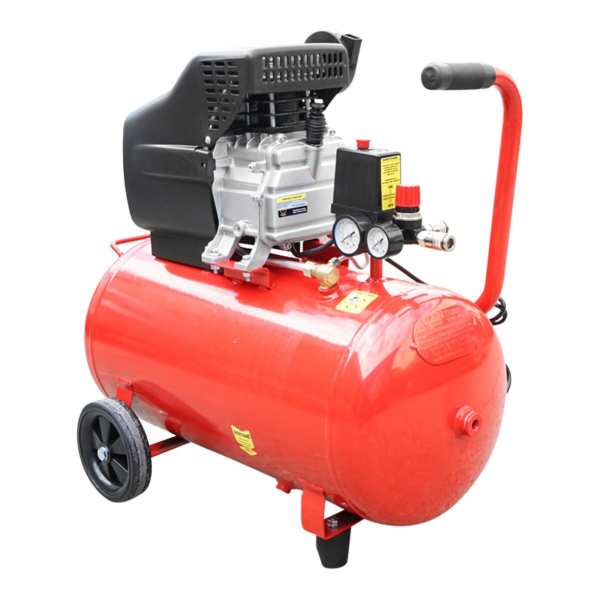Compresor pe ulei, rezervor 50 L, 1.5 kW, 2 CP, 8 bar, 184 L/min ...
