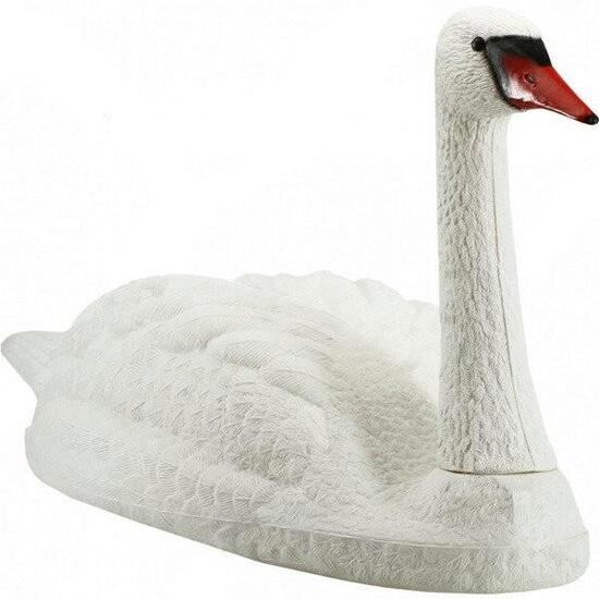 Decoratiune gradina/apa, plutitoare, plastic, lebada, 80x34x41 cm ...