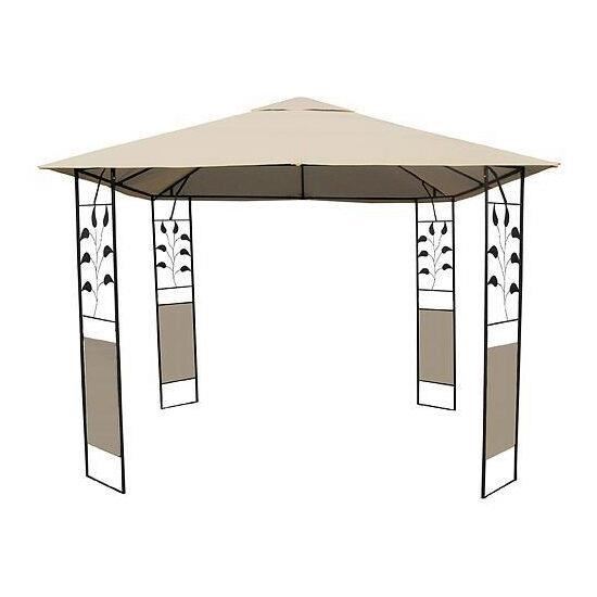 Pavilion pentru gradina/terasa, cadru metalic, bej, 3x3x2.6 m - Artool.ro